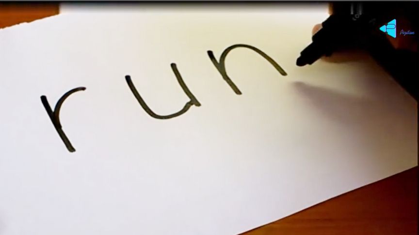 用单词run,将它形象化,这也是没谁了