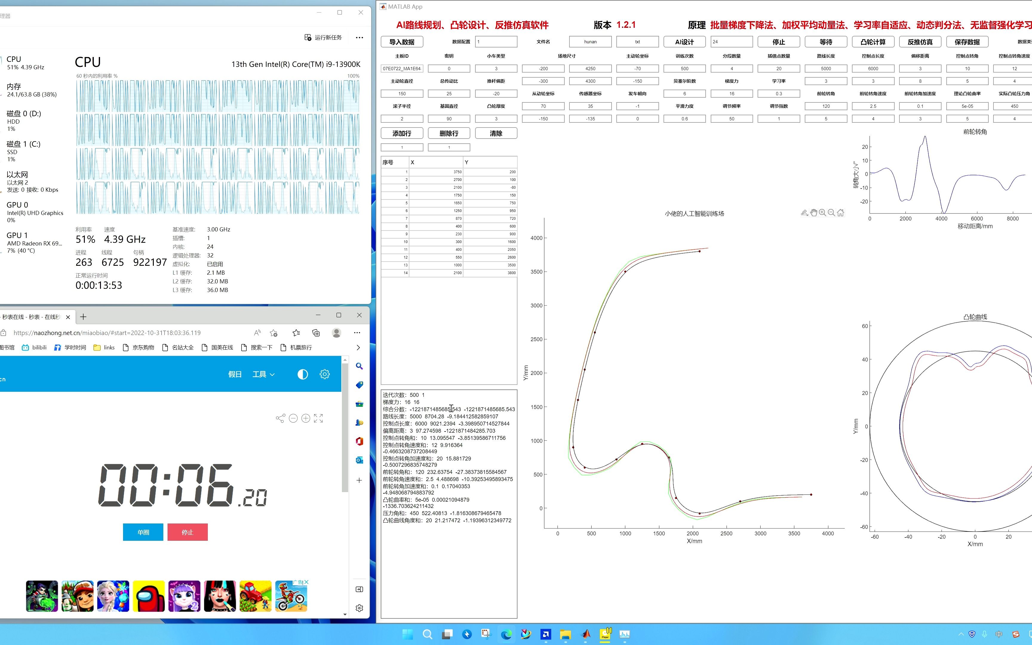 英特尔13代CPU13900K对MATLAB多线程性能提升测试