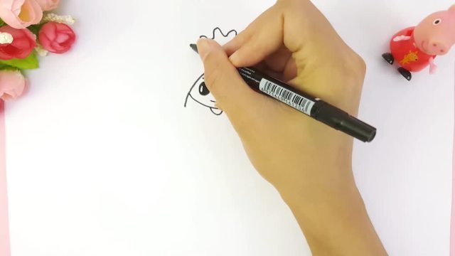 简笔画:佩奇教你绘画漂亮的公主,简单易学