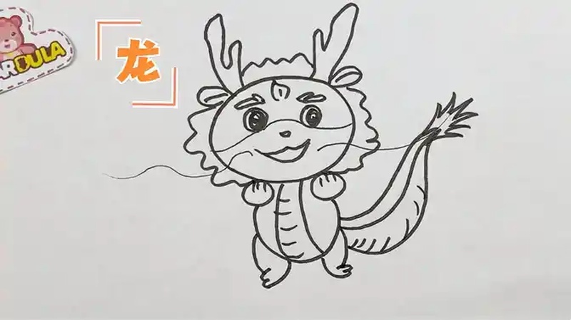 龙的画法简笔画怎么画,绘画创意满满的中国龙,怎样绘画一条龙