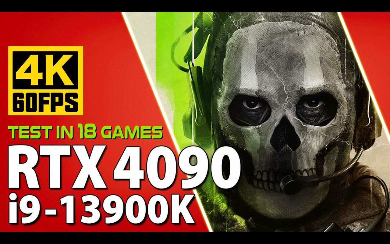 【4K60帧】RTX 4090 + i9-13900K | 2K和4K分辨率18款游戏测试 | ...