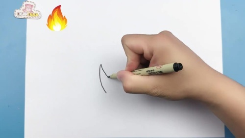火焰简笔画教程,简单的火焰简笔画