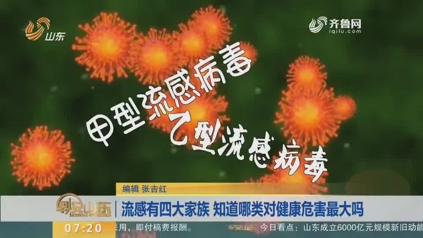 流感有四大家族 知道哪类对健康危害最大吗