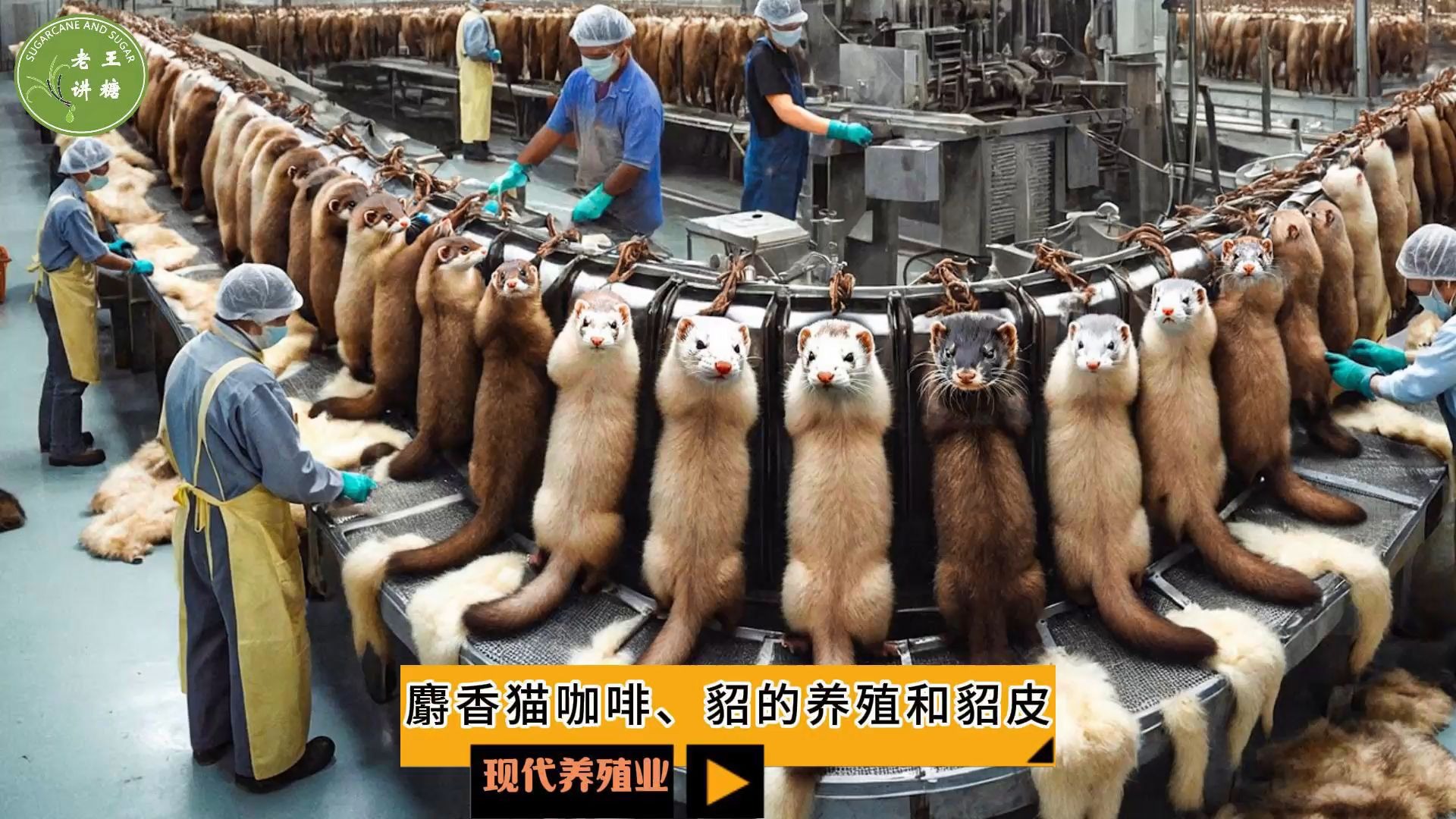 现代养殖业——麝香猫咖啡、貂的养殖和貂皮(老王讲糖系列视频)