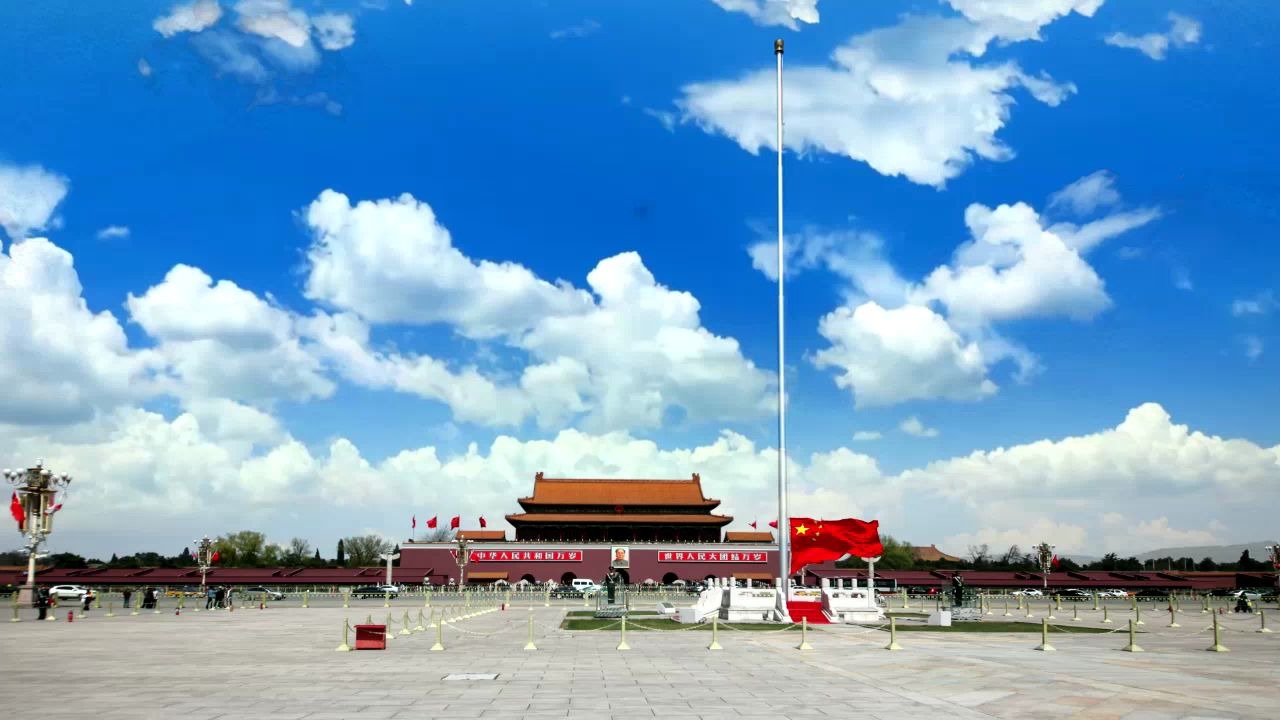 s215升旗仪式视频 学校升国旗唱国歌 网络升旗仪式LED大屏幕背景...