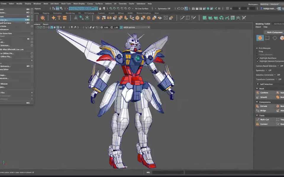 【3D建模】爆肝一星期,只为教会你们自制高达模型