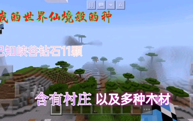 我的世界种子推荐,出生点富含大量资源,村庄,钻石,各种木材,以及稀有...