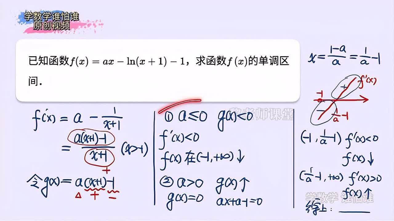 高中数学:如何求函数的单调区间?.