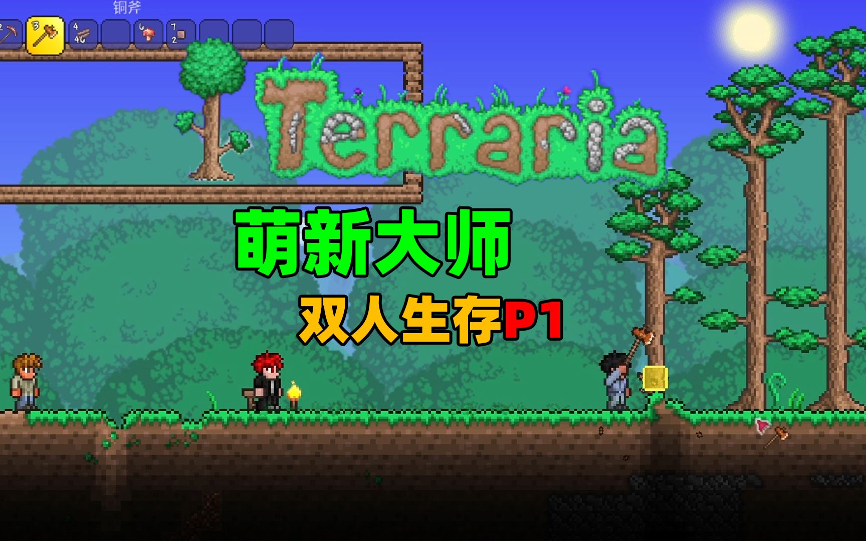 泰拉瑞亚萌新大师生存_TERRARIA_实况解说