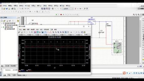 「Multisim」LM7812稳压及输出可调扩展