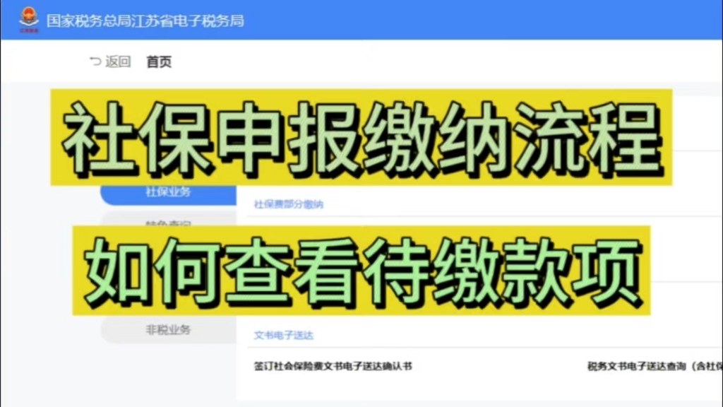 新版电子税务局社保费申报缴纳流程