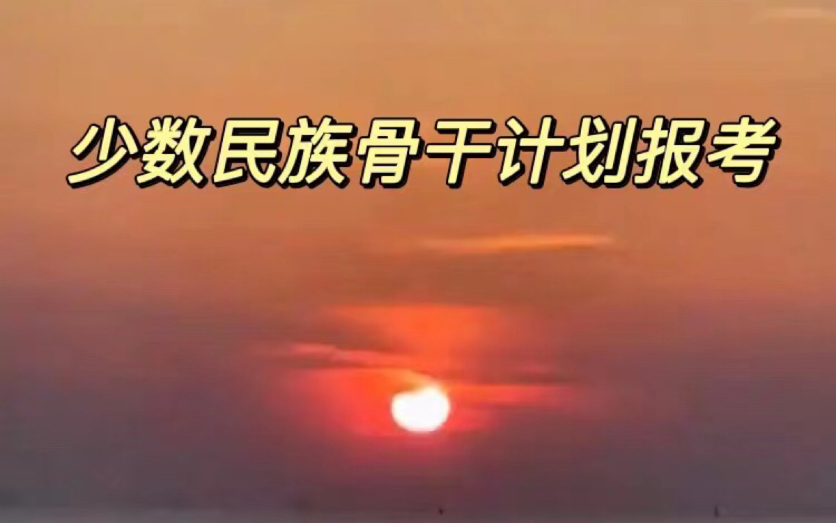 少数民族骨干计划报考建议