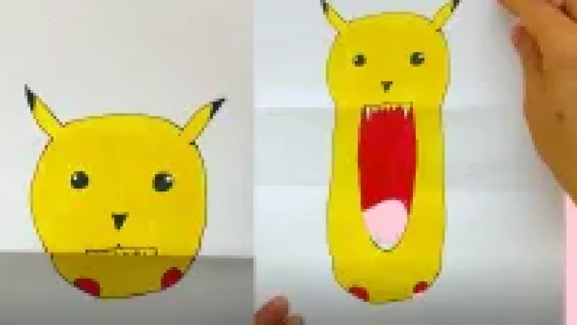 儿童绘画手工:用一张A4纸画出搞笑的卡通画,简单好玩又有趣