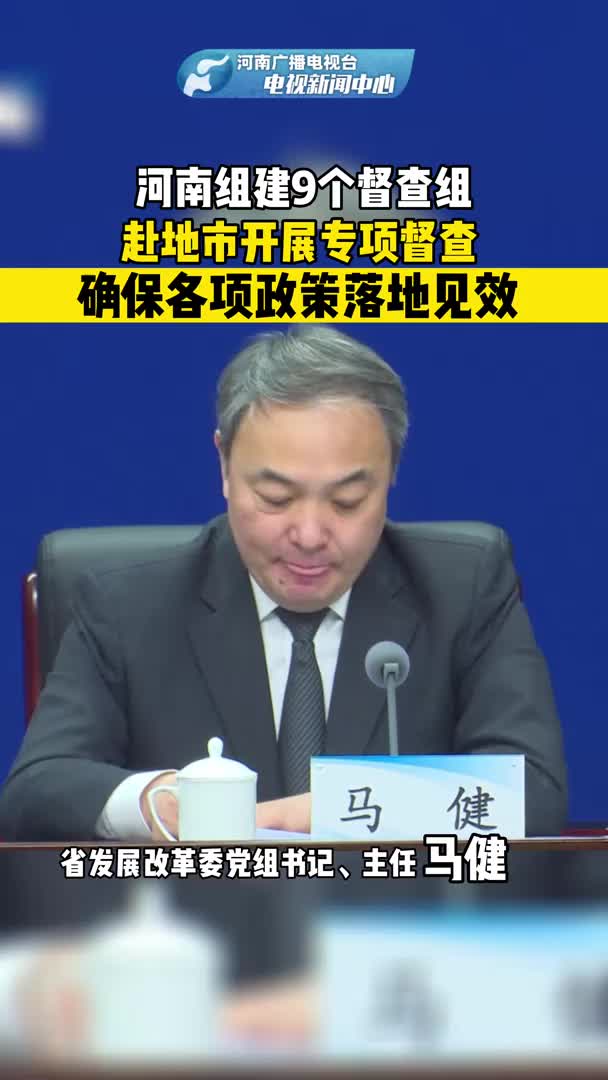 河南组建9个督查组赴地市开展专项督查 确保各项政策落地见效 #河南...