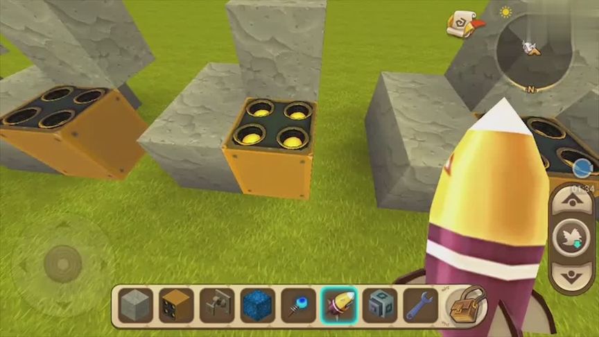 迷你世界炮弹收缴机 发射后的炮弹也跑不了