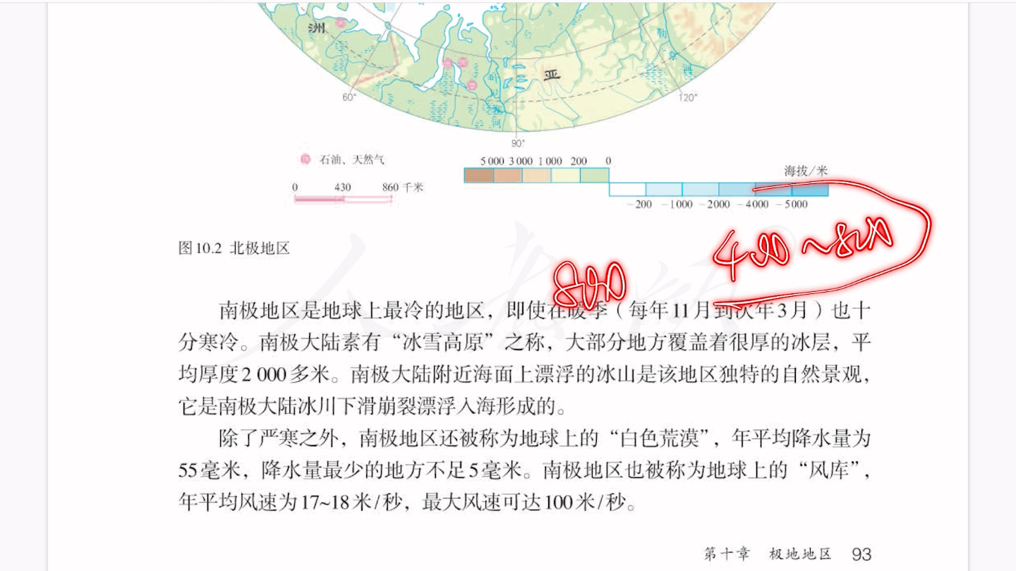 初中地理七年级下册极地地区知识点