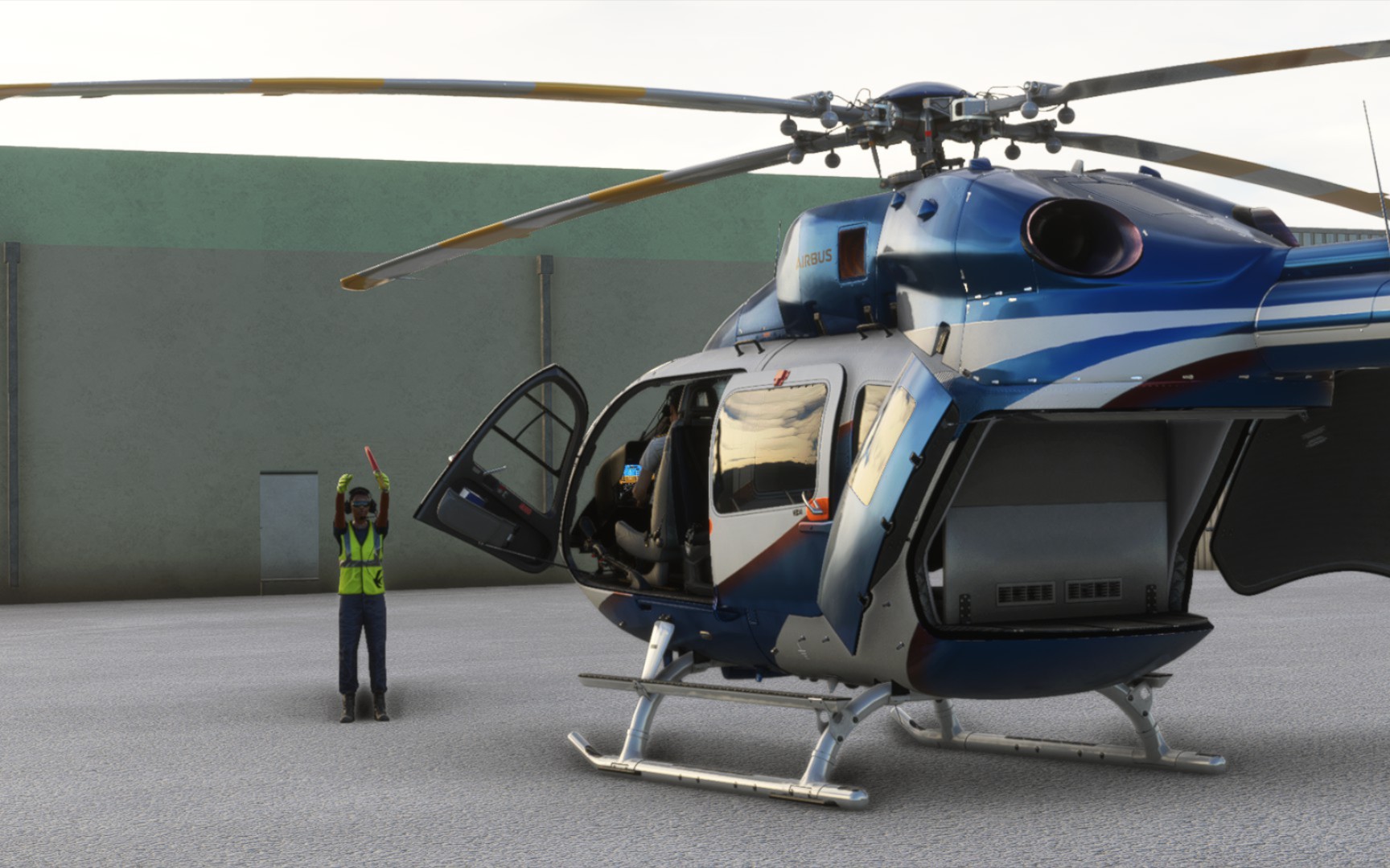 【飞机】驾驶广东警队同款直升机?空客H145飞行教程,飞跃珠江新城从...