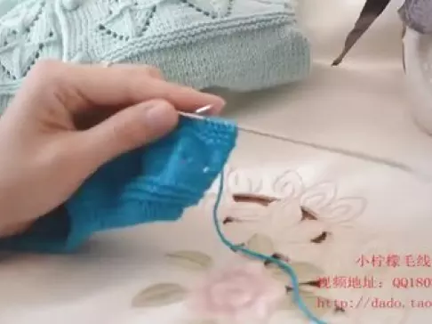 小柠檬编织教程第十集从上往下宝宝开衫(2)