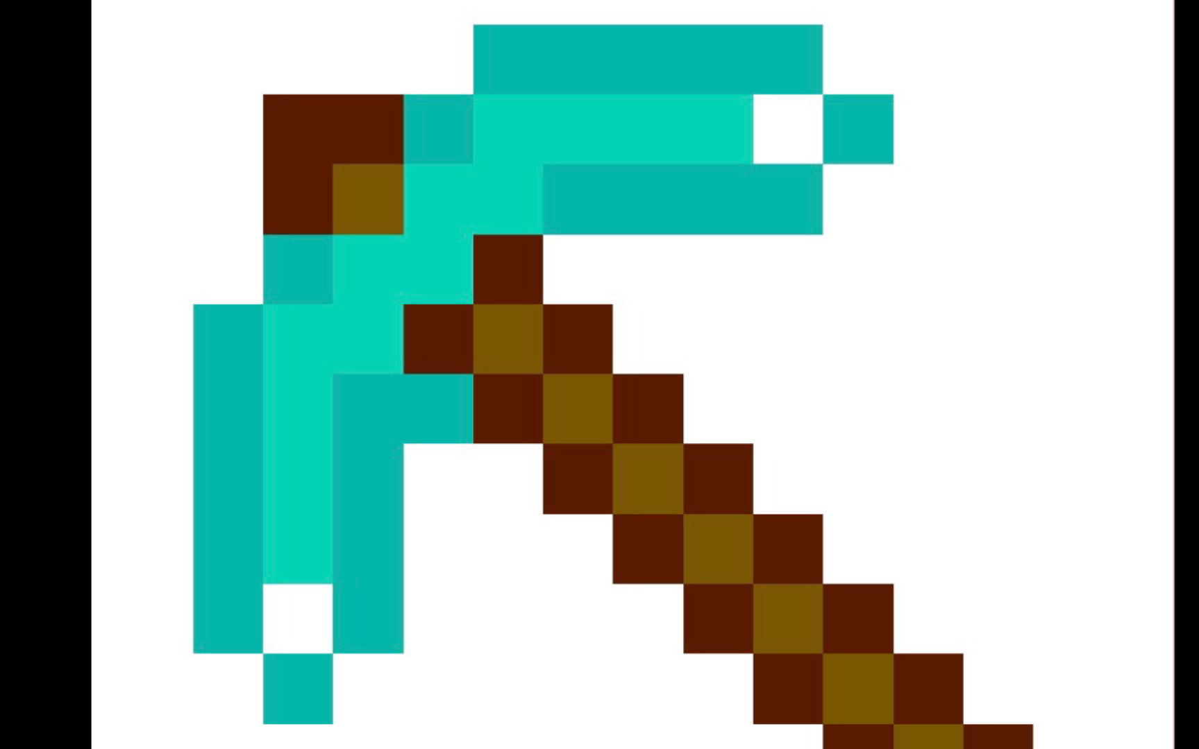 Minecraft像素画第一期-钻石镐
