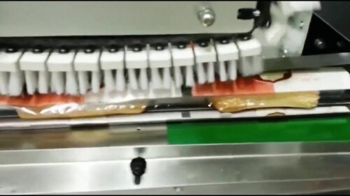 枕式面包自动包装机,一排排的井然有序看得太舒服了