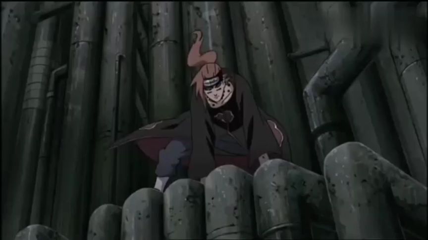 火影忍者自来也之死。