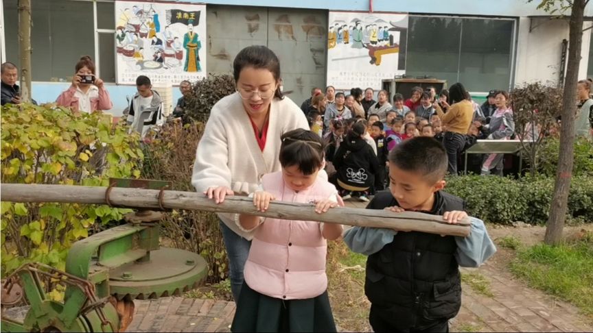 幼儿园社会实践活动,我们体验农耕用具
