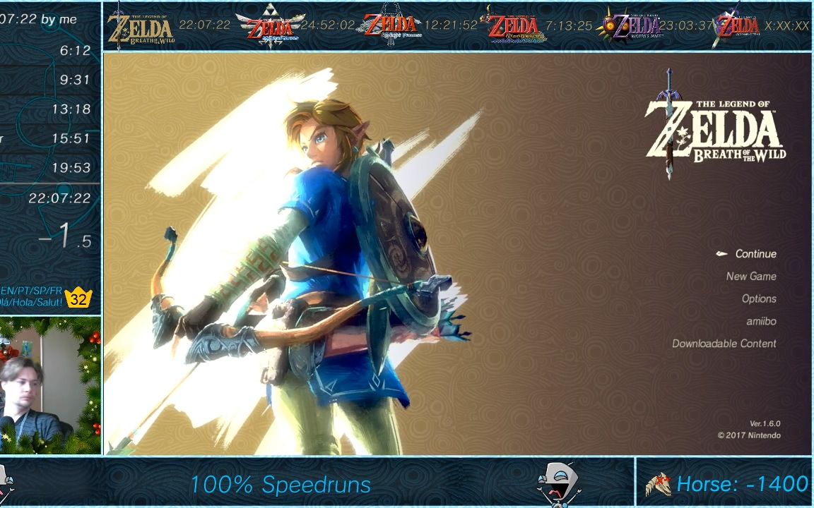 塞尔达旷野之息.100%速通.21h32m51s.无DLC.禁用amiibo.2019.12.23...
