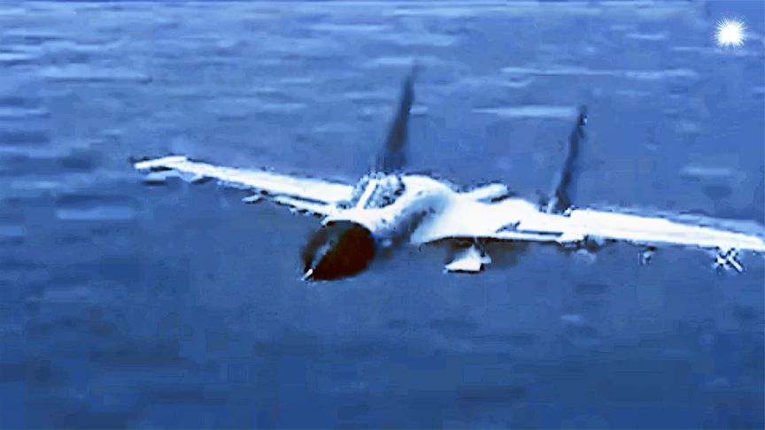 模拟空战-击落敌机,带伤返航,值得珍藏