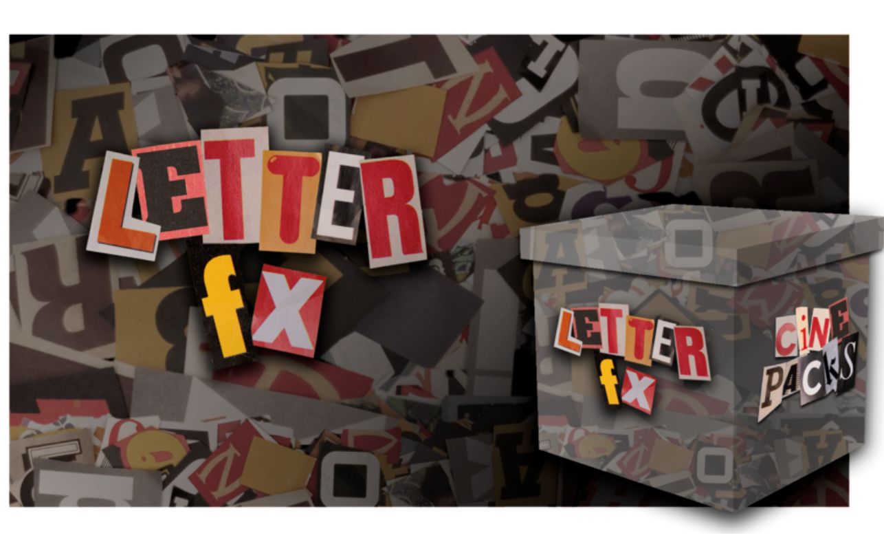 视频素材:Cinepacks 高质量复古多彩定格动画剪纸字母风格符号 Letter ...