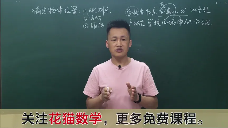 确定物体位置的三要素,学会了这12分轻松得