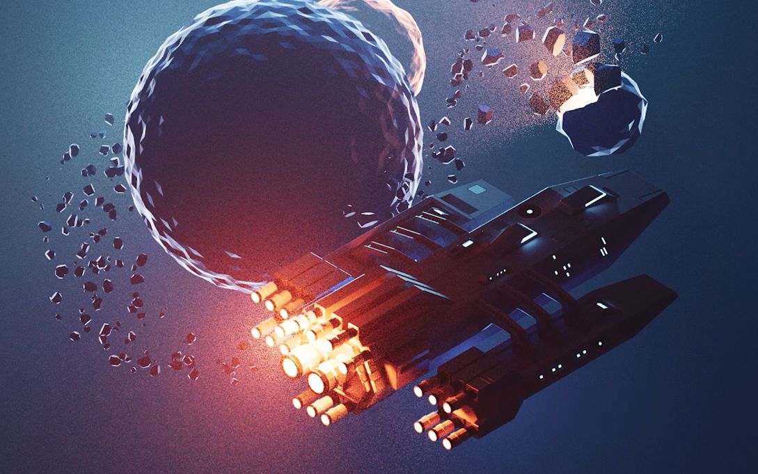 【3D建模】制作宇宙飞船星球场景