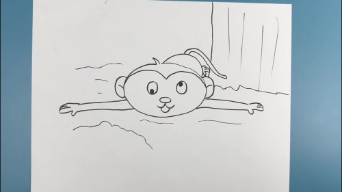 小猴子简笔画怎么画最可爱,简单不难的猴子简笔画而且还很可爱