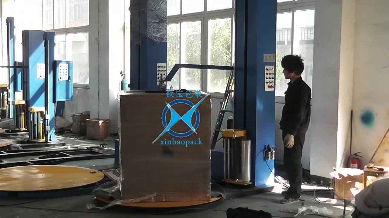 全自动预拉加顶缠绕机,加压缠绕机