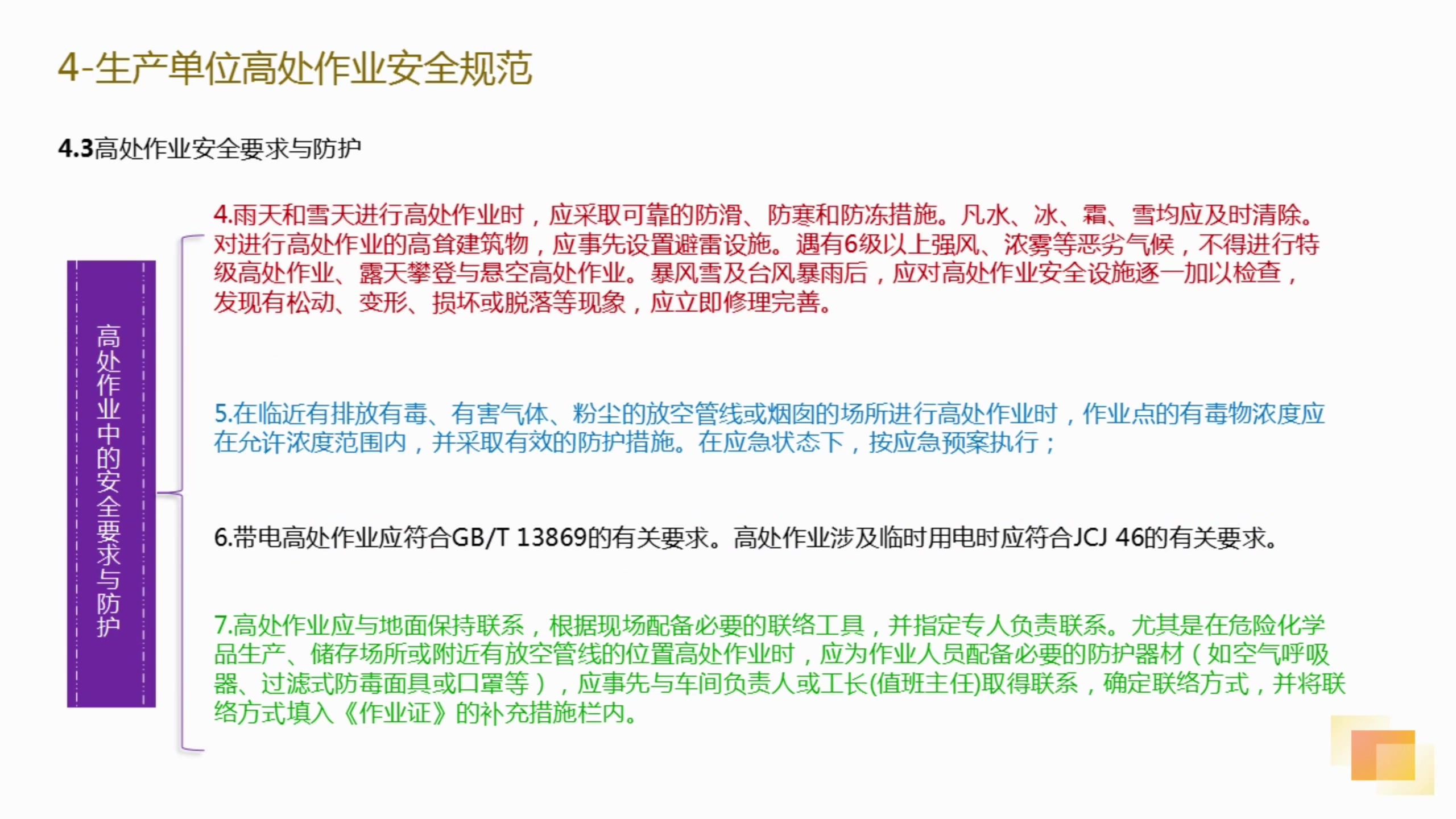 八大作业安全规范【ppt】