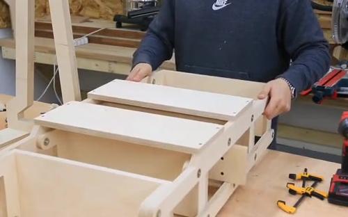 木工日记:自动升降台架桌
