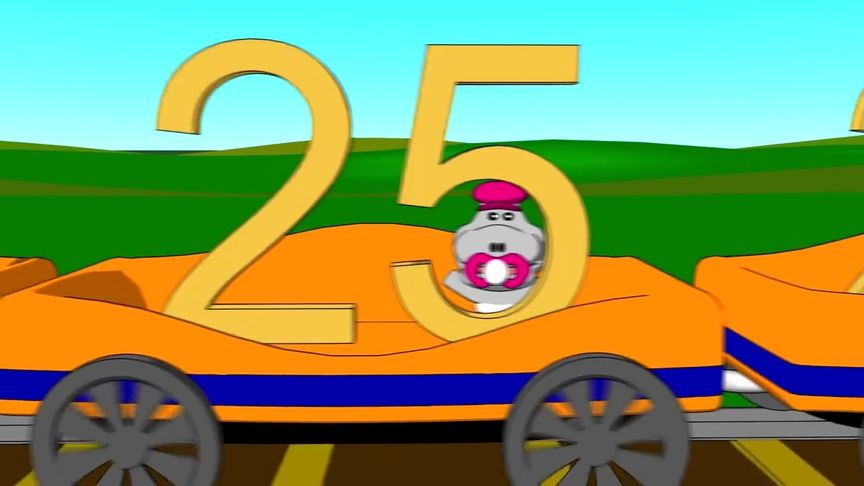 学习数字20-30:数字小火车