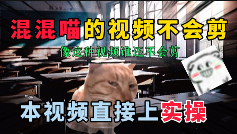 【猫meme教程】混混喵的视频不会剪?本视频直接上实操!
