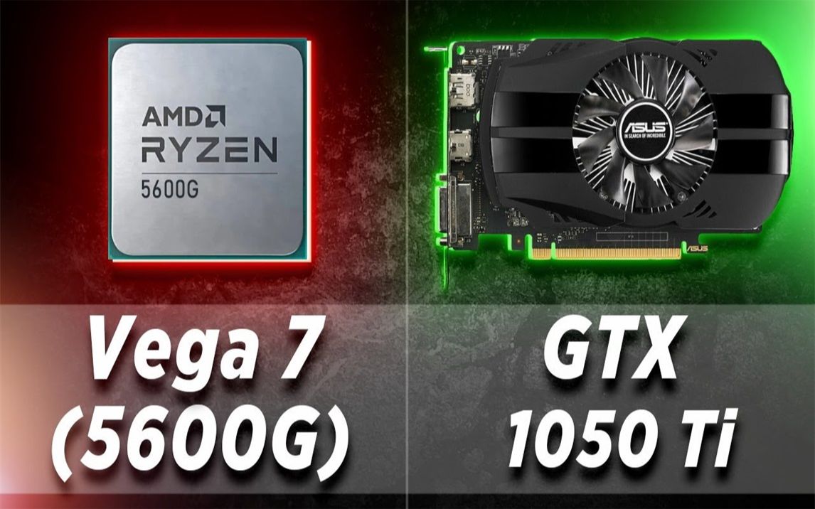 Vega 7 vs GTX 1050Ti 4G 显卡对比(1080P分辨率测试,CPU为R5 ...