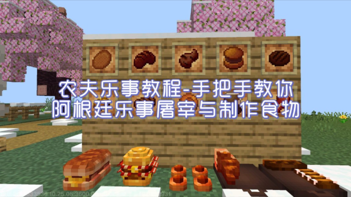 阿根廷乐事屠宰与制作食物_哔哩哔哩bilibili_我的世界