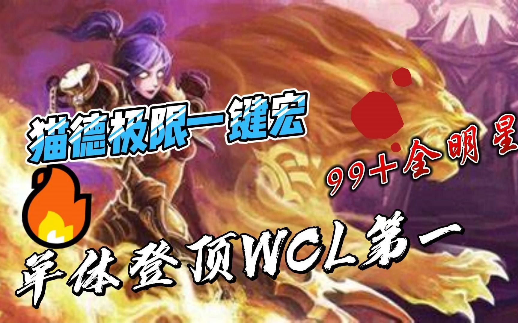 魔兽世界WLK怀旧服猫德输出教学 AHK极限一键宏 亚服第三 TOC完美...