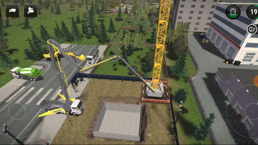模拟建造3:为了修建别墅地下室不得不动用混泥土泵车