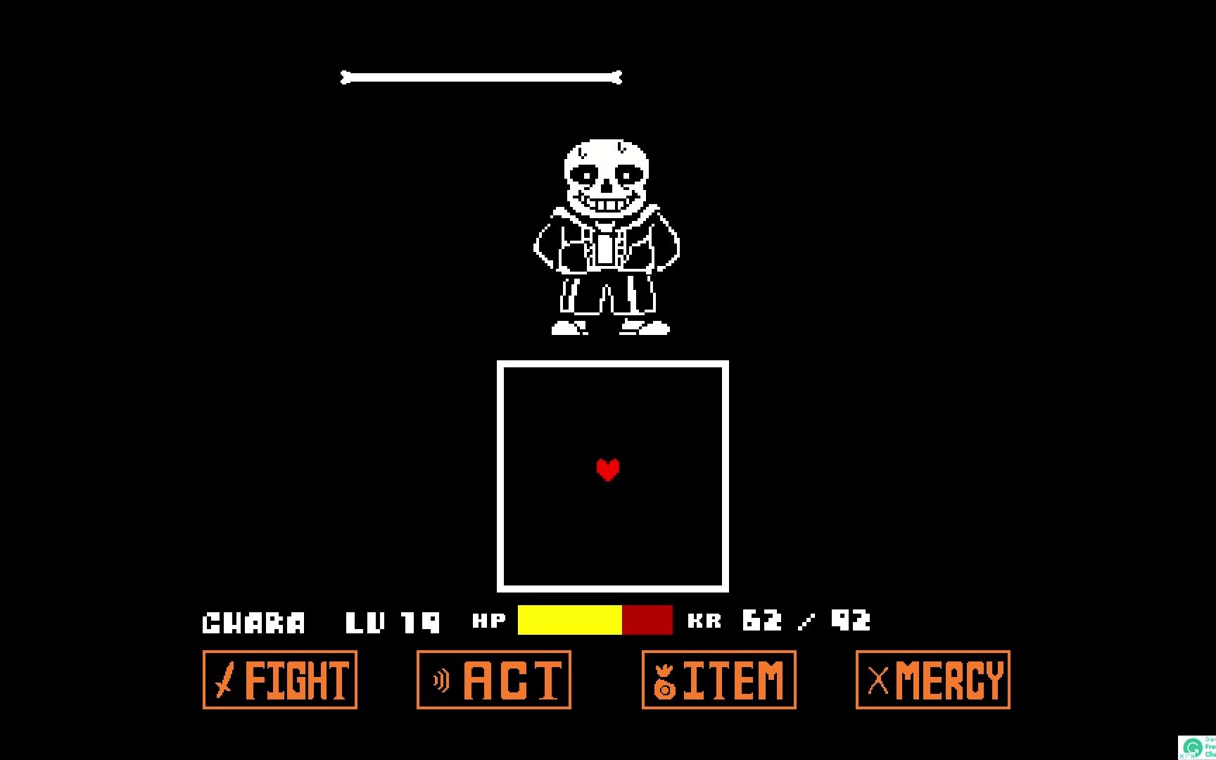 杉斯(sans)模拟器通关(一阶段无药)