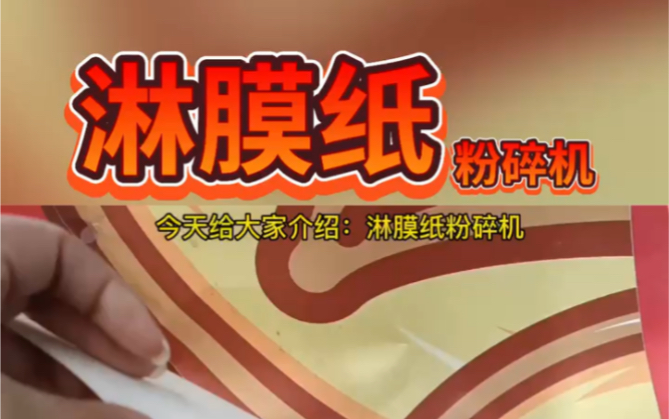 淋膜纸粉碎机,纸膜可分离,全自动纸膜分离机