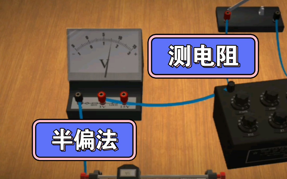 半偏法测电阻/仿真实验