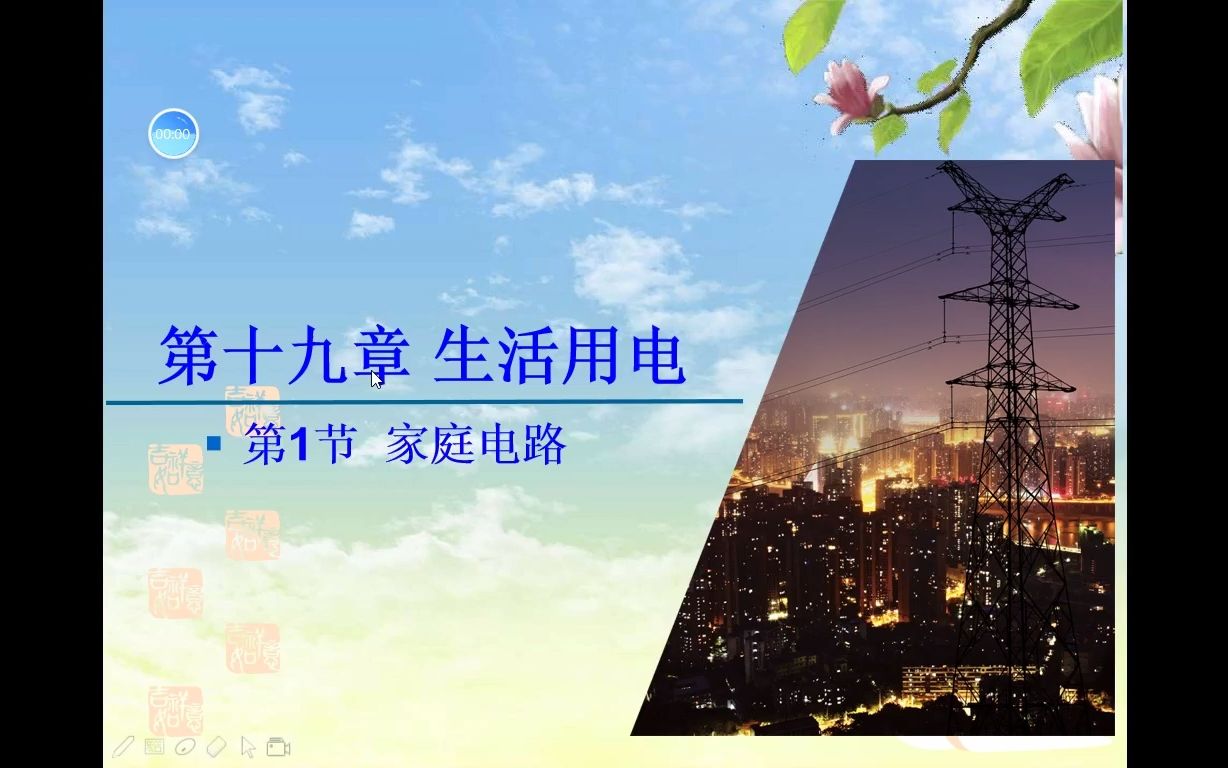 初中物理 | 第十九章·生活用电 第1节 家庭电路 | 主讲:付友才