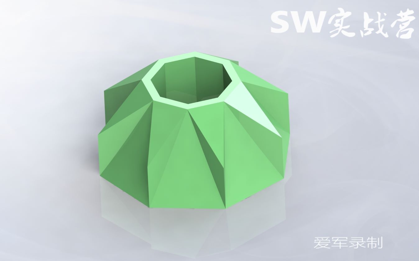 SolidWorks教程基础入门之八角形状简单拉伸搞定,步骤详细