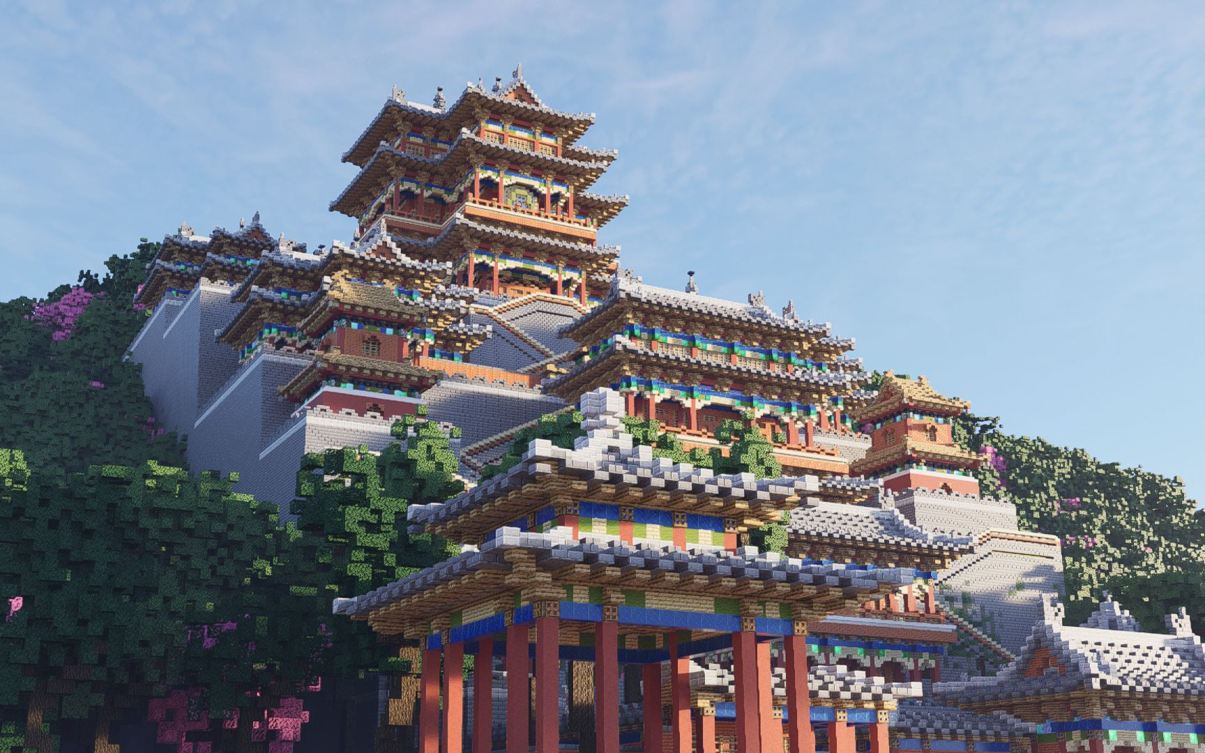 【我的世界 4K】瑶光丽岸畔,览古都四季光阴流转|渝阳城二十四节气