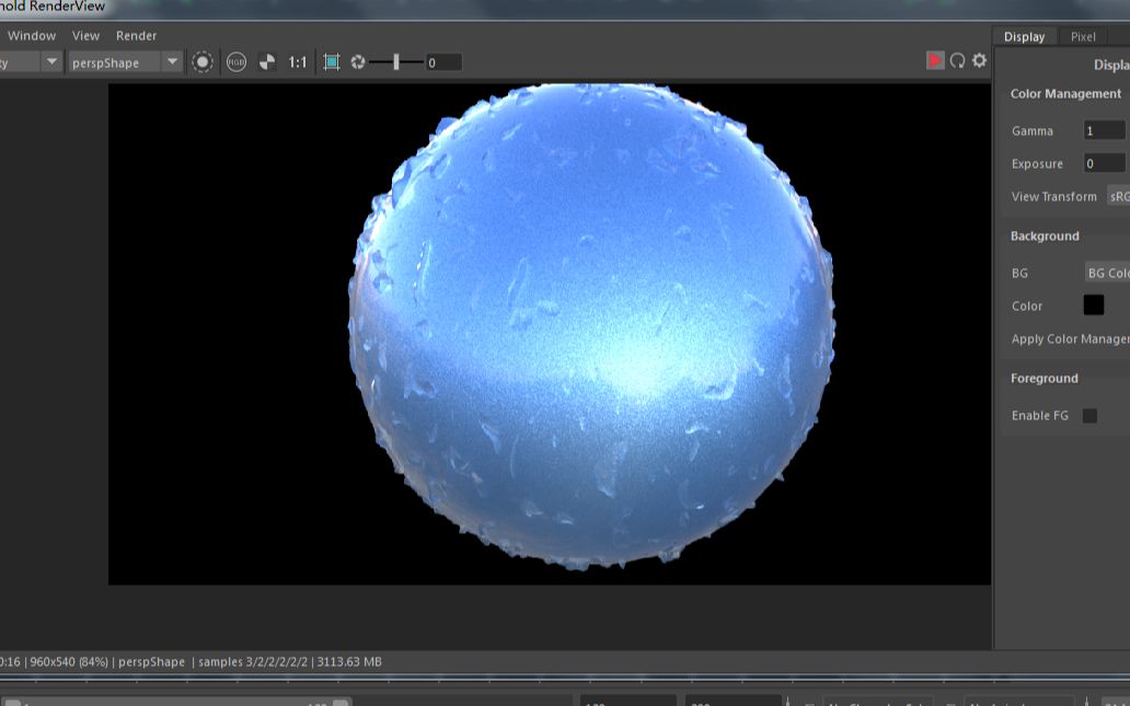 Maya Arnold渲染水渍流淌效果