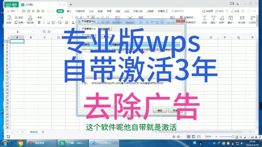专业版wps2021,去除广告。免费送给大家