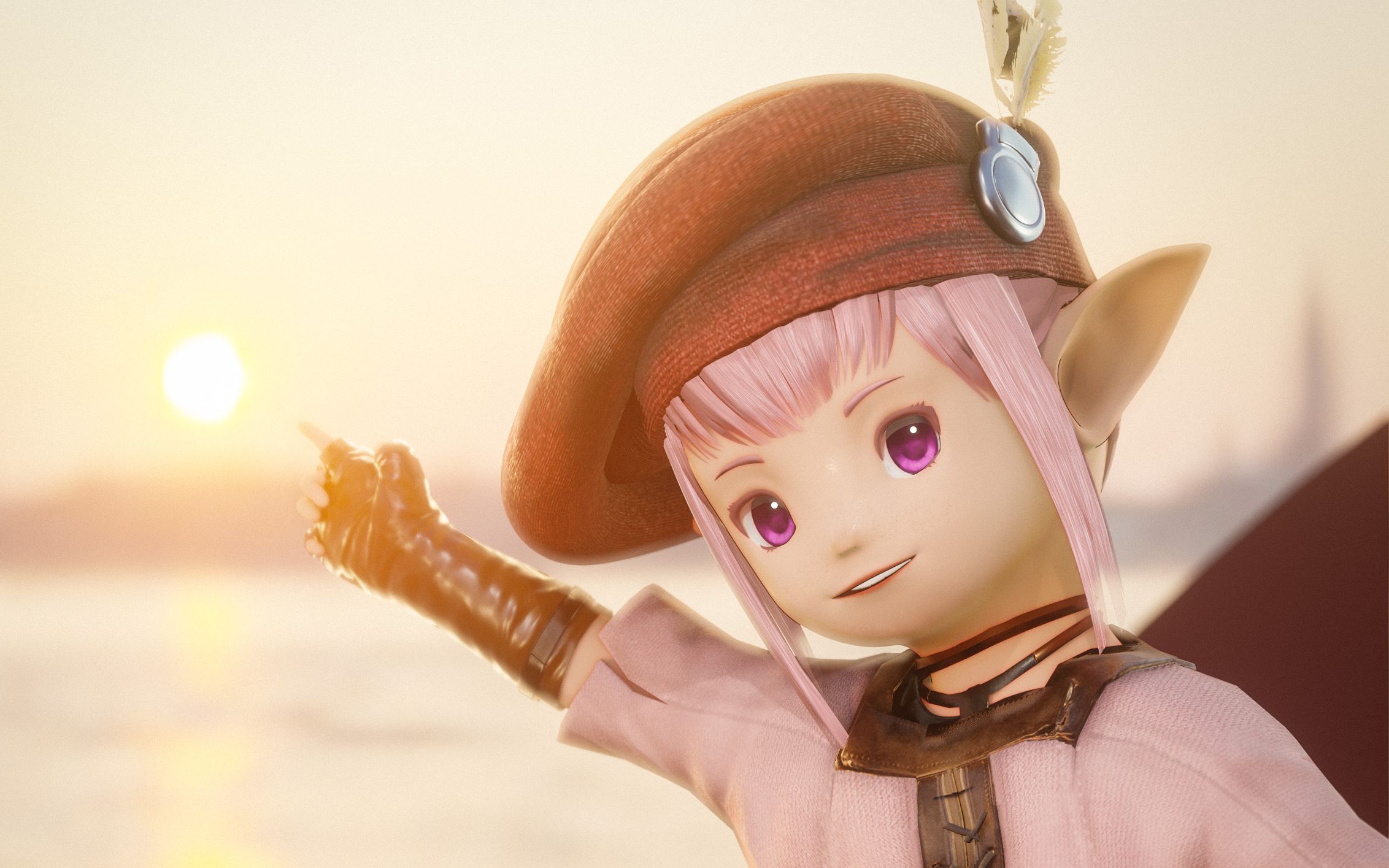 【模型制作】FF14塔塔露建模全流程 学习了一个月Blender作品